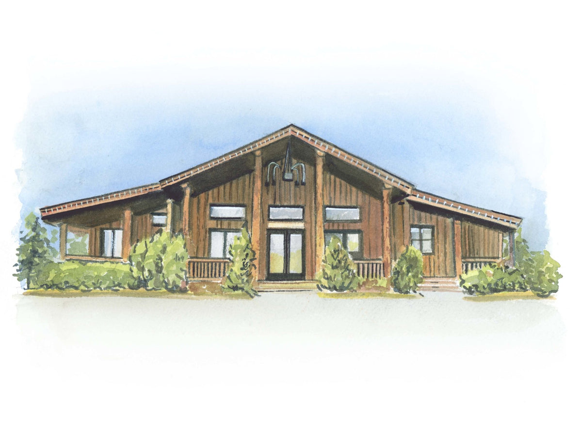 Spruce Mountain Ranch Watercolor Artwork – Melissa Rothman Portraiture